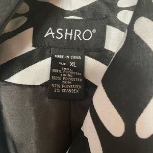 Ashro | Jackets & Coats | Ashro Beautiful Black And White Jacket Xl ...